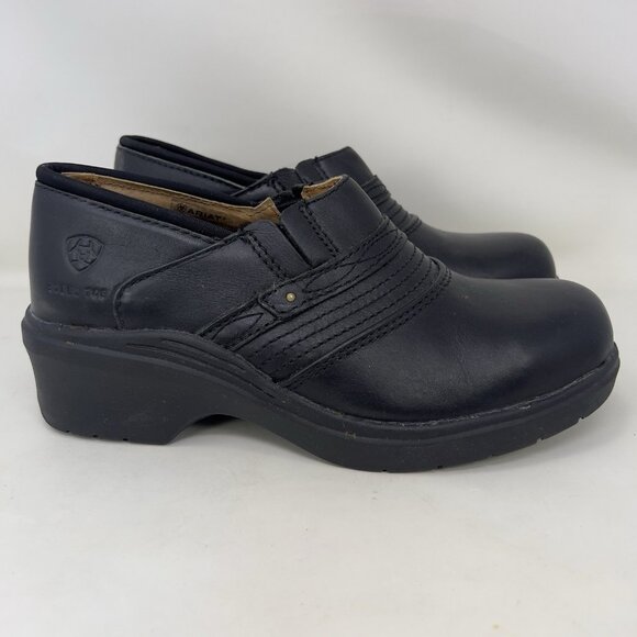Ariat | Shoes | Ariat Steel Toe Safety Clogs Black Womens Size 75 ...